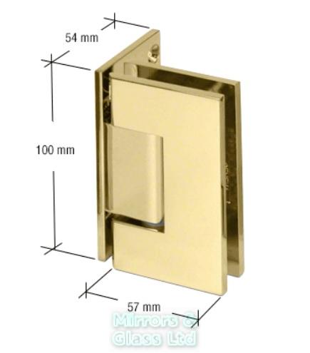 Mirrors and Glass - Shower Door Hinges: Ultimate Polished Brass Shower ...
